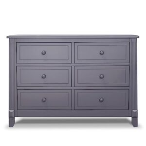 sorelle furniture berkley baby dresser – dresser for nursery, kids bedroom furniture, dresser drawers, nightstand for child’s room with drawers, nursery furniture for infant-gray