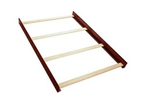 cc kits full-size conversion kit bed rails compatible with bertini baby crib | multiple finishes available (dark walnut)