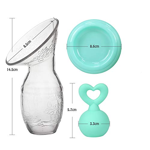 BumbleBee Manual Breast Pump with Breastfeeding Milk Saver Stopper& lid in Gift Box Food Grade Silicone