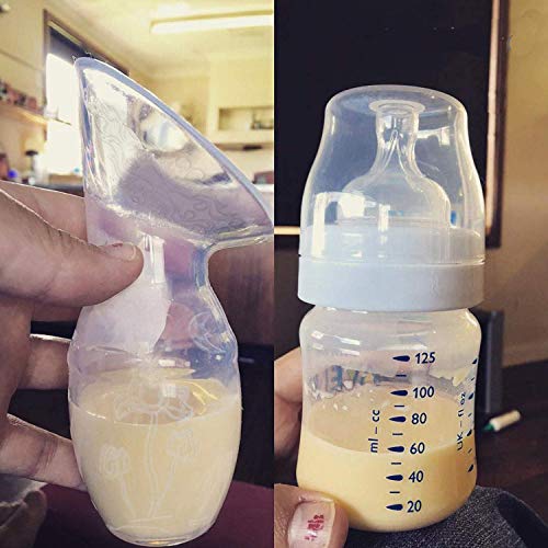 BumbleBee Manual Breast Pump with Breastfeeding Milk Saver Stopper& lid in Gift Box Food Grade Silicone