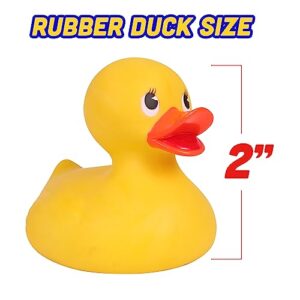 25-Pack Assorted Rubber Ducks Baby Bath Toys I Baby Shower Mini Rubber Ducks In Bulk I Baby Pool Jeep Ducks for Toddler Party Favors I Kids Infant Bathtub Toys Rubber Duckies I Baby pool Birthday Gift