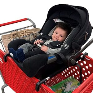 totes babies - car seat carrier for shopping carts, allows babies, newborns, infants and toddlers to stay snug or sleeping in car seat while parents shop, as seen on shark tank