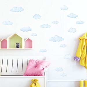 DECOWALL DS-8030 Clouds Kids Wall Stickers Wall Decals Peel and Stick Removable Wall Stickers for Kids Nursery Bedroom Living Room (Small)