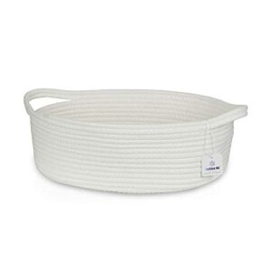 iceblue hd white cotton rope storage basket hand towels basket cloth material organizer cat basket