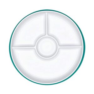 OXO Tot Stick & Stay Suction Divided Plate - Teal