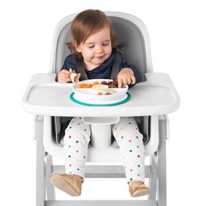 OXO Tot Stick & Stay Suction Divided Plate - Teal