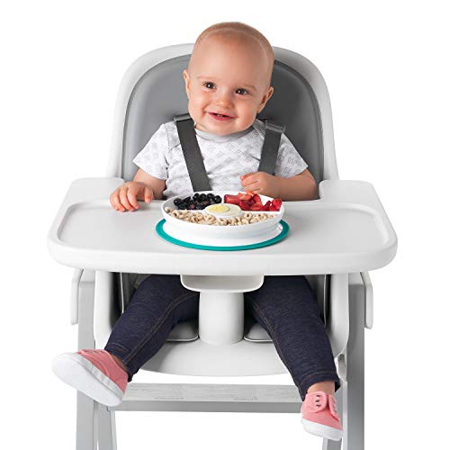 OXO Tot Stick & Stay Suction Divided Plate - Teal