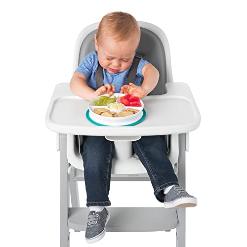 OXO Tot Stick & Stay Suction Divided Plate - Teal