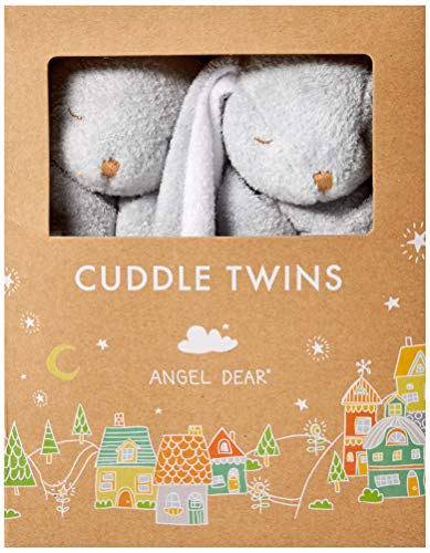 Angel Dear - Grey Bunny, Cuddle Twins Set