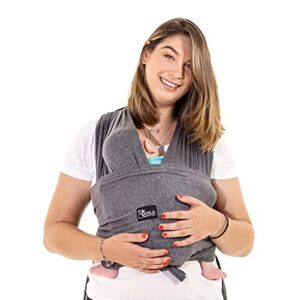 koala babycare baby carrier wrap, easy to wear as a t-shirt - baby wearing wrap one size fits all - newborn wrap carrier up to 22lbs