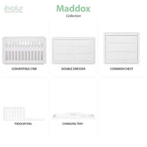 Dream On Me Evolur Maddox Modern Crib, Weathered White