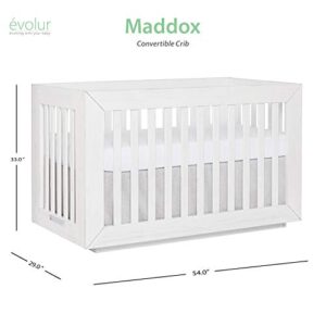 Dream On Me Evolur Maddox Modern Crib, Weathered White