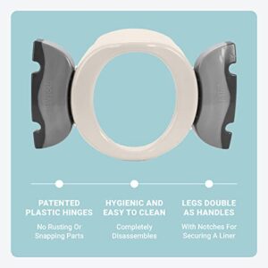 Kalencom Potette Plus 2-in-1 (Travel Potty) Trainer Seat White/Gray