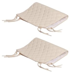 tl care waterproof quilted sheet saver cover made with organic cotton top layer, natural color, 2 pack