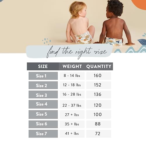 The Honest Company Clean Conscious Diapers | Plant-Based, Sustainable | Beary Cool + Big Trucks | Super Club Box, Size 6 (35+ lbs), 88 Count