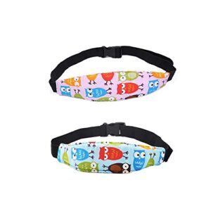 2 pack baby car head support - safety car seat sleep nap aid head support belt offers protection and safety for kids, baby stroller seat head support band best gift for kids