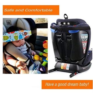 2 Pack Baby Car Head Support - Safety Car Seat Sleep Nap Aid Head Support Belt Offers Protection and Safety for Kids, Baby Stroller Seat Head Support Band Best Gift for Kids