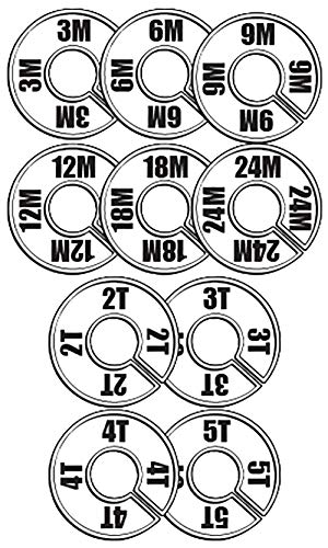 SSWBasics Round Size Divider for Hangrail - Infant/Toddler Variety Pack - 40 Pack