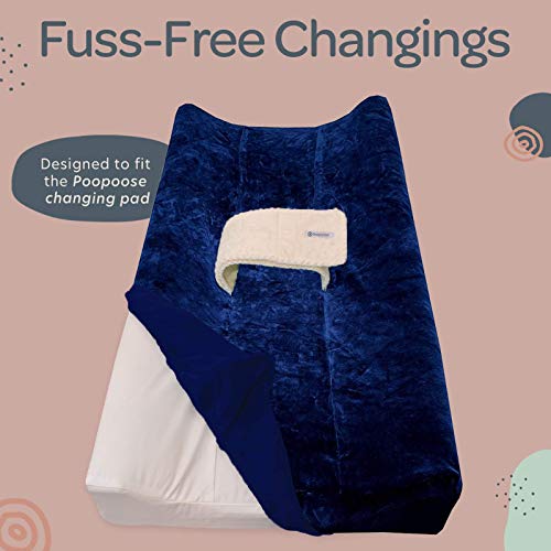 PooPoose Changing Pad Cover (Midnight Blue)