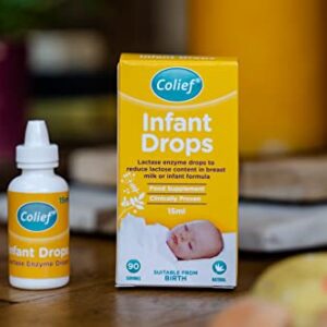 Colief Infant Digestive Aid | Gas Drops for Babies | Natural & Safe Infant Gas Relief | Reduces Baby Colic, Tummy Bloating, Fussing & Crying | 90 Servings | 0.5 Fl Oz