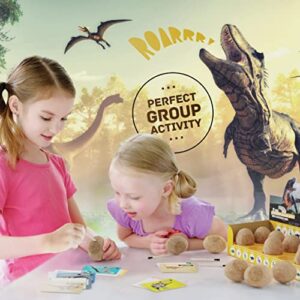 Dig a Dozen Dino Egg Dig Kit - Egg Dinosaur Toys for Kids 3-12 Year Old - 12 Easter Eggs & Surprise Dinosaurs. Science STEM Activities - Educational Boy Toy Party Gifts for Boys & Girls Ages 3-5 5-7