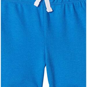 Amazon Essentials Unisex Babies' Cotton Pull-On Shorts, Pack of 3, Blue/Grey, 18 Months