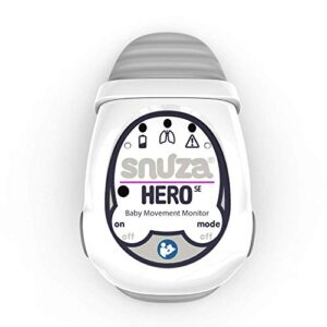 snuza hero se - portable, wearable baby breathing motion monitor with vibration and alarm. clips onto diaper get peace of mind with the snuza herose.