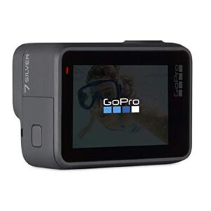 GoPro HERO7 Silver Waterproof Digital Action Camera with Touch Screen 4K HD Video 10MP Photos (Renewed)