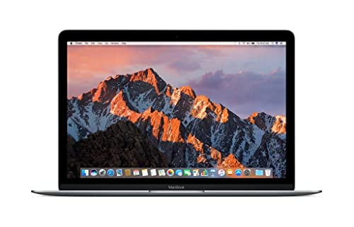 2017 Apple Macbook with 1.2GHz Intel Core m3 (12-inch, 8GB RAM, 256GB SSD Storage) Space Gray (Renewed)