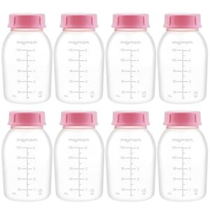 maymom breast pump bottle compatible with medela pump in style maxflow, freestyle, swing maxi pump, maymom breastshields; compatible with ameda mya joy, finesse and purely yours pumps; 8pc/pk