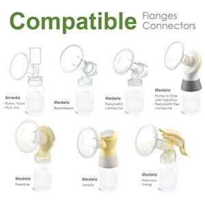 Maymom Breast Pump Bottle Compatible with Medela Pump in Style MaxFlow, Freestyle, Swing Maxi Pump, Maymom Breastshields; Compatible with Ameda MYA Joy, Finesse and Purely Yours Pumps; 8pc/pk