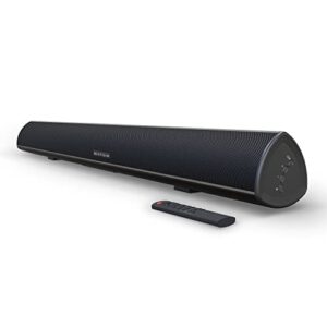 bestisan 100 watt 40 inch tv sound bar, home theater system wired and wireless soundbar speaker(bluetooth 5.0, 105db, dsp audio, bass adjustable, wall mountable)