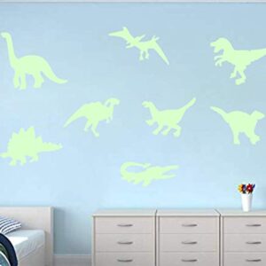 TONIFUL 45 pcs Dinosaurs Luminous Wall Stickers,3D Glow in Dark Dinosaurs Wall Decorative for Baby Children Room Wall Decals