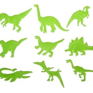 TONIFUL 45 pcs Dinosaurs Luminous Wall Stickers,3D Glow in Dark Dinosaurs Wall Decorative for Baby Children Room Wall Decals