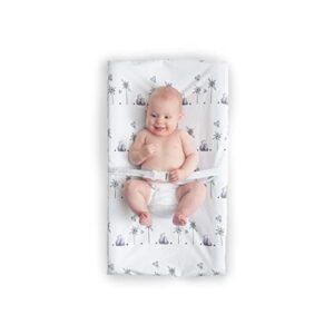 jumpoff jo waterproof fitted changing pad cover – soft plush minky fabric - bears