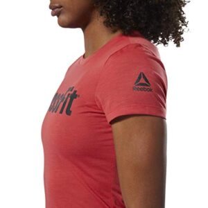 Reebok Crossfit Forging Elite Fitness Speedwick Tee, Rebel Red, 2XS