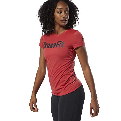 Reebok Crossfit Forging Elite Fitness Speedwick Tee, Rebel Red, 2XS