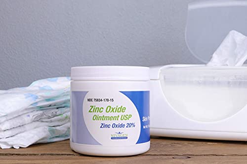 Nivagen Zinc Oxide Ointment USP 20% | For Diaper Rash, Chafed Skin, Protects From Wetness, Relief From Poison Ivy, Poison Oak, & Poison Sumac | 15oz Jar Of Zinc Oxide