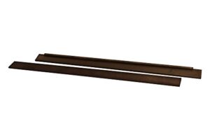 universal twin-size & full-size conversion kit bed rails for davinci cribs (espresso)