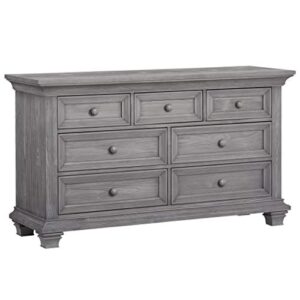 oxford baby westport 7 dr dresser, dusk gray