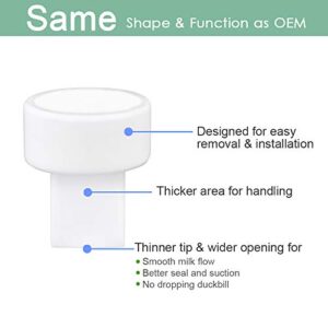 Maymom Pump Parts Compatible with Spectra S2, S1, 24 mm Flange Tube Bottle Backflow Protector, Not Original Spectra S2 Accessories Replace Spectra Duckbill Valve Spectra Bottle Spectra