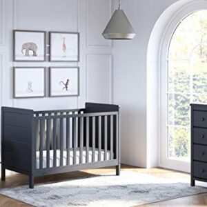 Storkcraft Alpine 4 Drawer Chest (Gray) – GREENGUARD Gold Certified, Dresser For Nursery, 4 Drawer Dresser, Kids Dresser, Nursery Dresser Drawer Organizer, Chest of Drawers