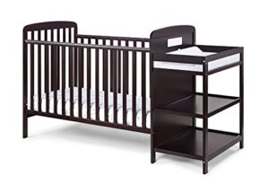 suite bebe ramsey 3 in 1 convertible crib and changer in an espresso finish