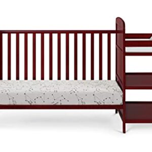 Suite Bebe Ramsey 3 in 1 Convertible Crib and Changer in a Cherry Finish