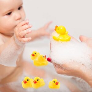 50Pack Mini Rubber Ducks, Rubber Duck Bulk Float Duck Baby Bath Toy, Shower Birthday Party Favors Gift Classroom Summer Beach Pool Party Games