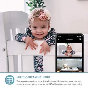 Lollipop Baby Monitor (Turquoise) - with Contactless Breathing Monitoring (No Extra Sensor Required, Subscription Service), Sleep Tracking and True Crying Detection, Smart AI WiFi Baby Camera