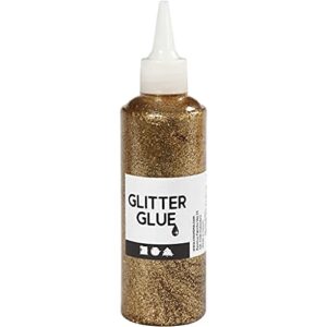 creativ glitter glue, gold, one size