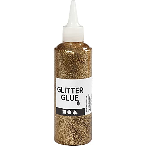 Creativ Glitter Glue, Gold, One Size