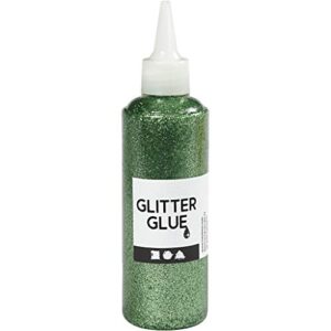 creativ glitter glue, green, one size