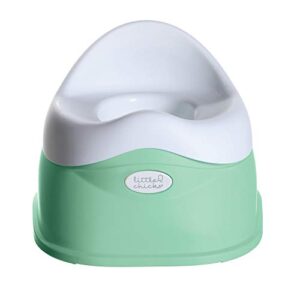 little chicks easy-clean potty training toilet chair, built in splash guard and slip resistant - model ck055